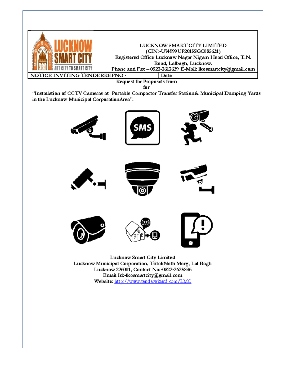 2092 request for proposal 1 - “Installation of CCTV Cameras at P in the ...