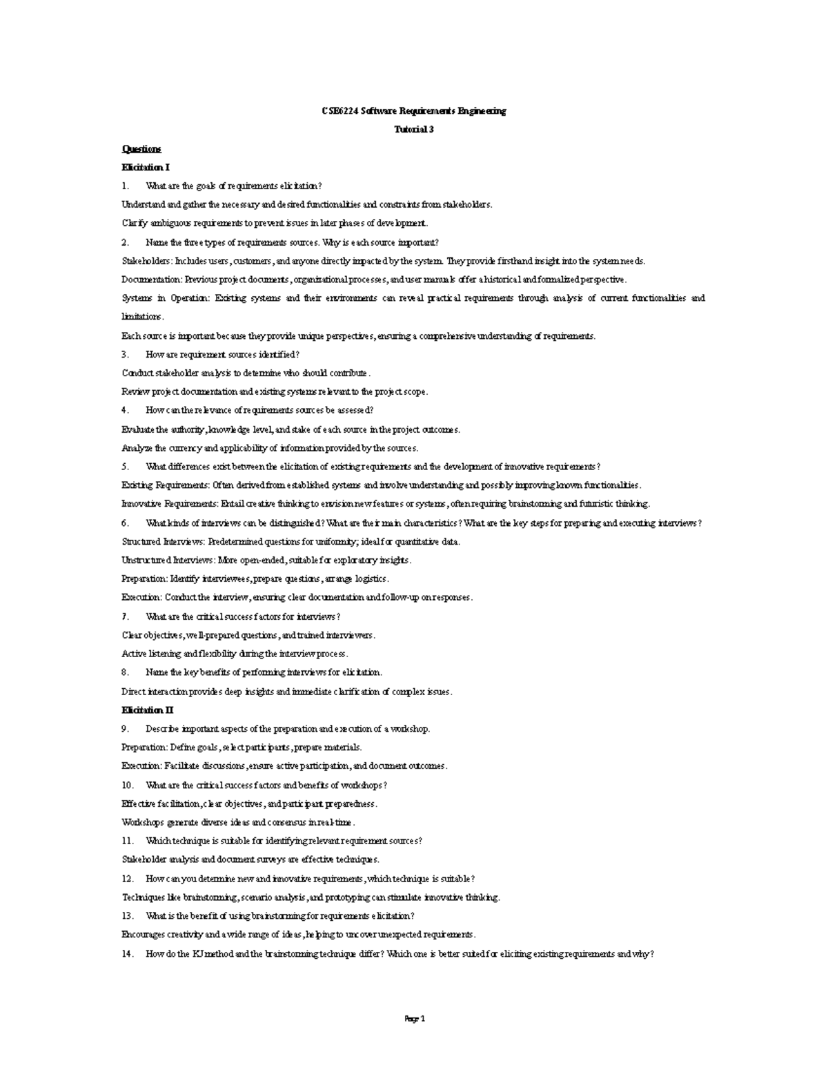 T03solution - CSE6224 Software Requirements Engineering Tutorial 3 ...