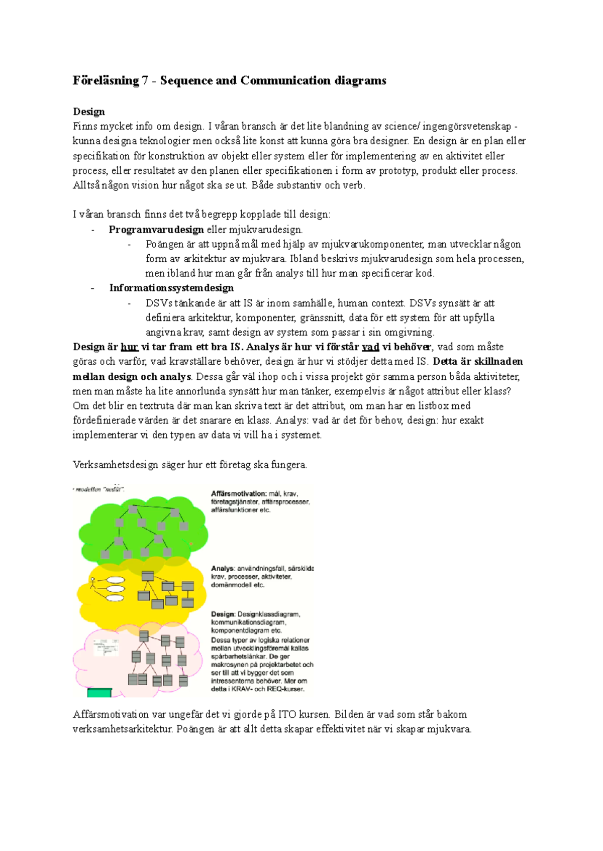 Föreläsning 7 - Sequence and Communication diagrams - Föreläsning 7 ...