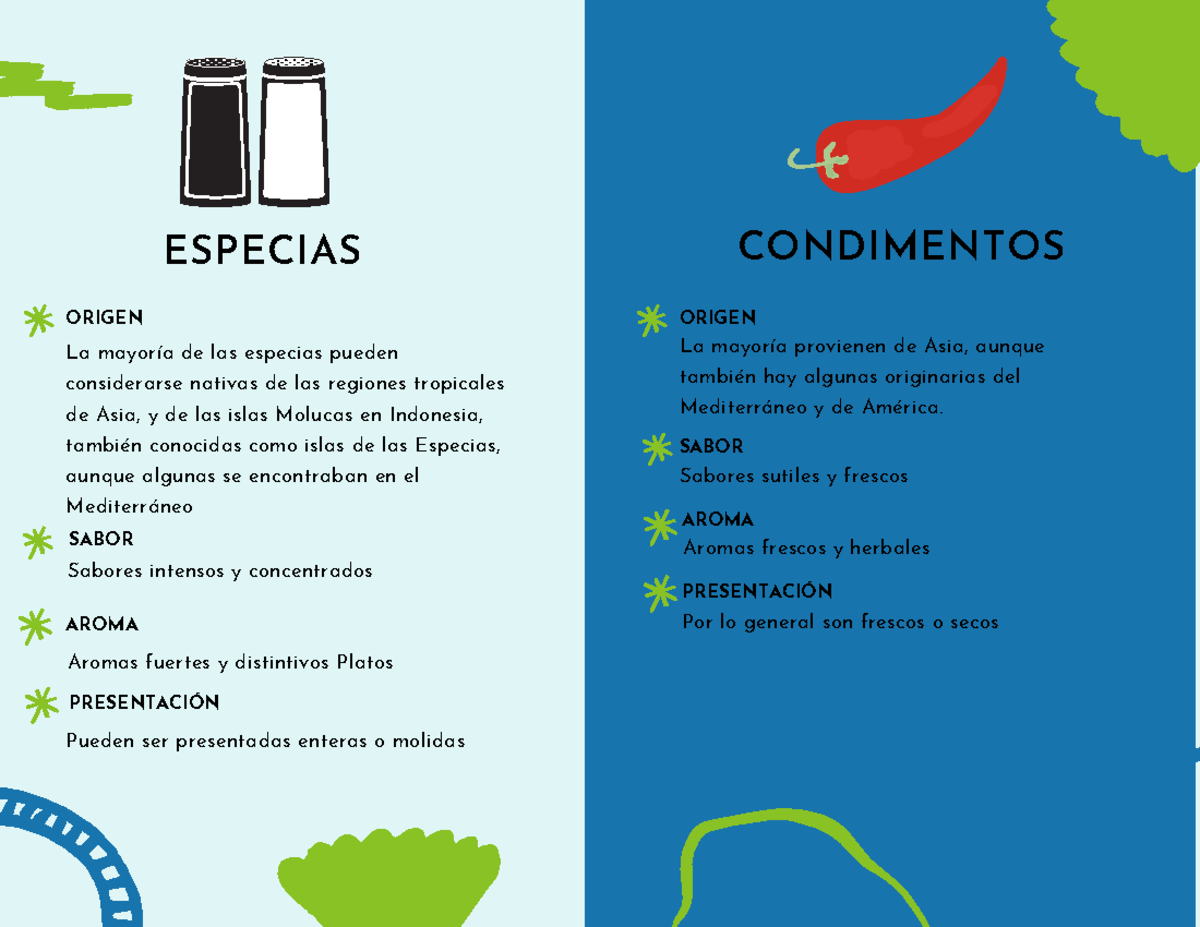 GHA 9 - BGBF - CONDIMENTOS SABOR ORIGEN AROMA Sabores intensos y ...