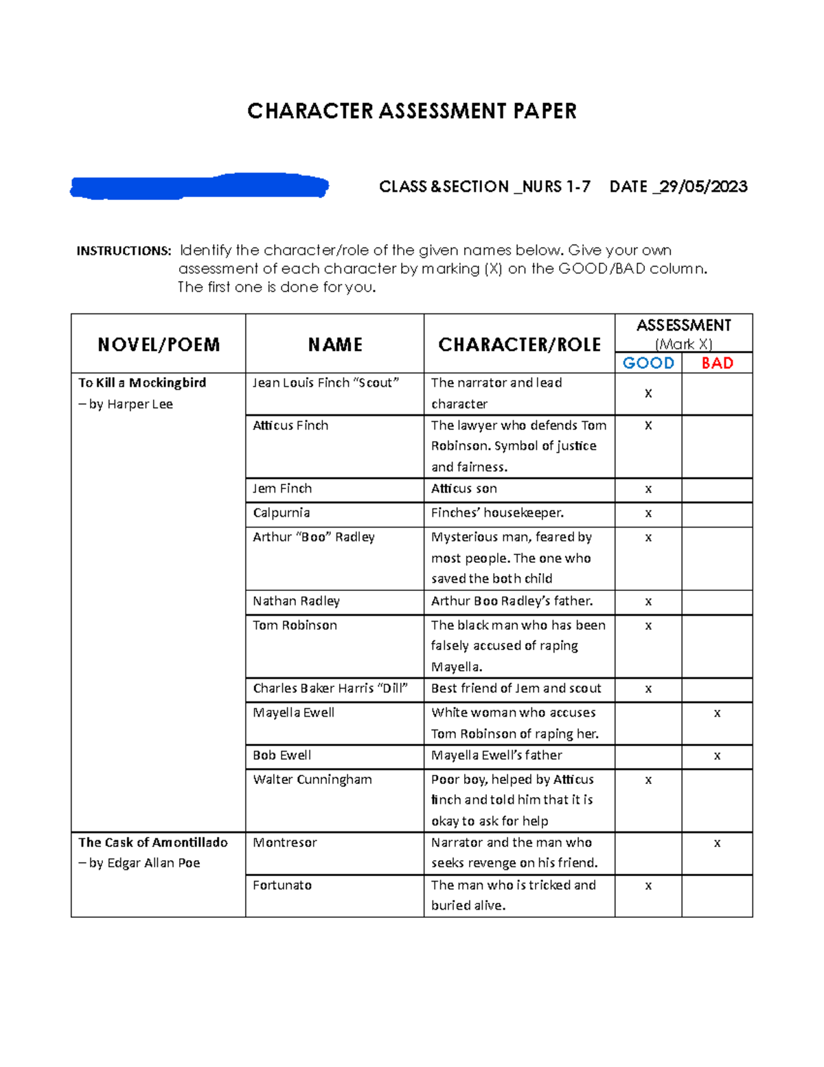 Assignment-2-Character-Assessment - CHARACTER ASSESSMENT PAPER NAME ...