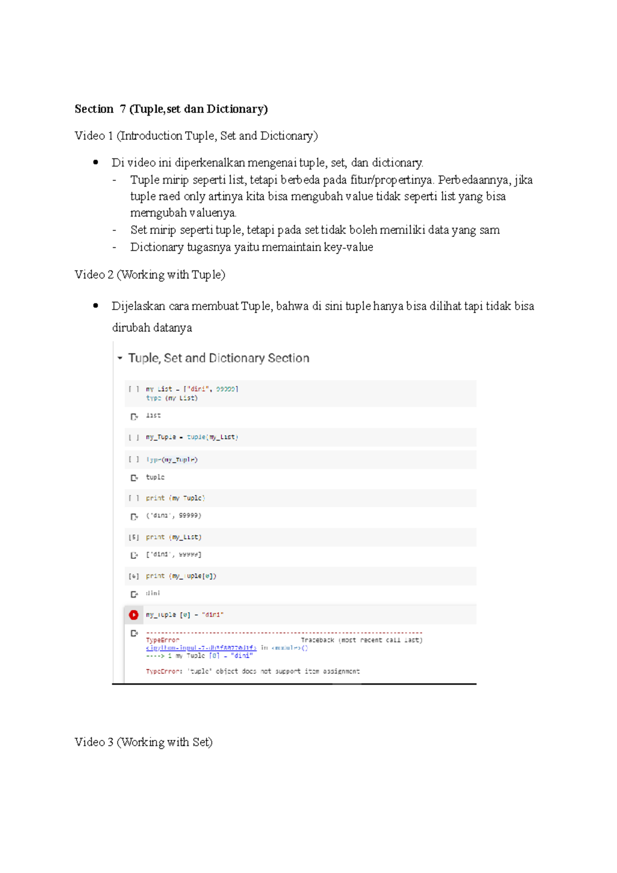 Transdiggg - tugas - Section 7 (Tuple,set dan Dictionary) Video 1 ...
