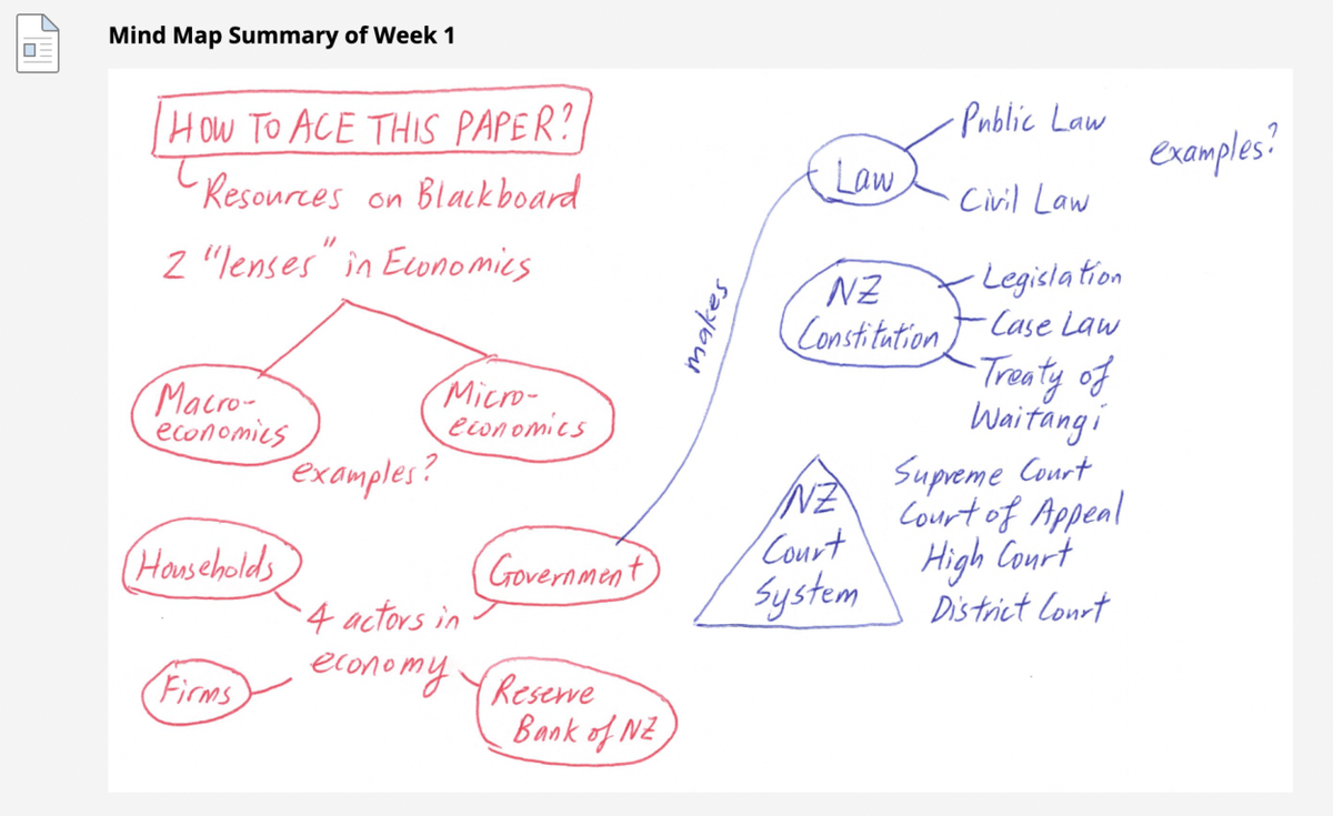 BUSS504 WEEKLY Mind Map - Economics and Society - Studocu