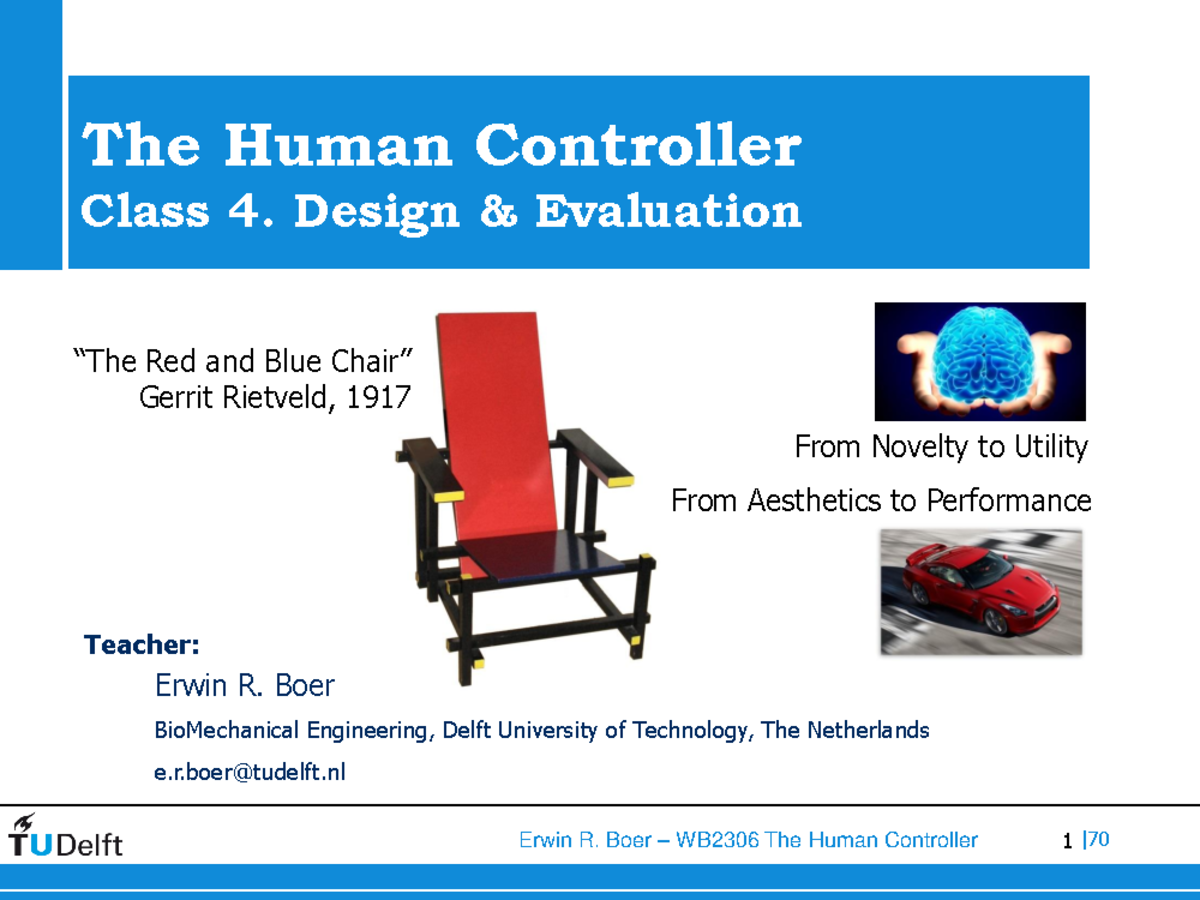 Lecture notes, lectures of block 3, part 1 and 2 - Simulation The Human ...