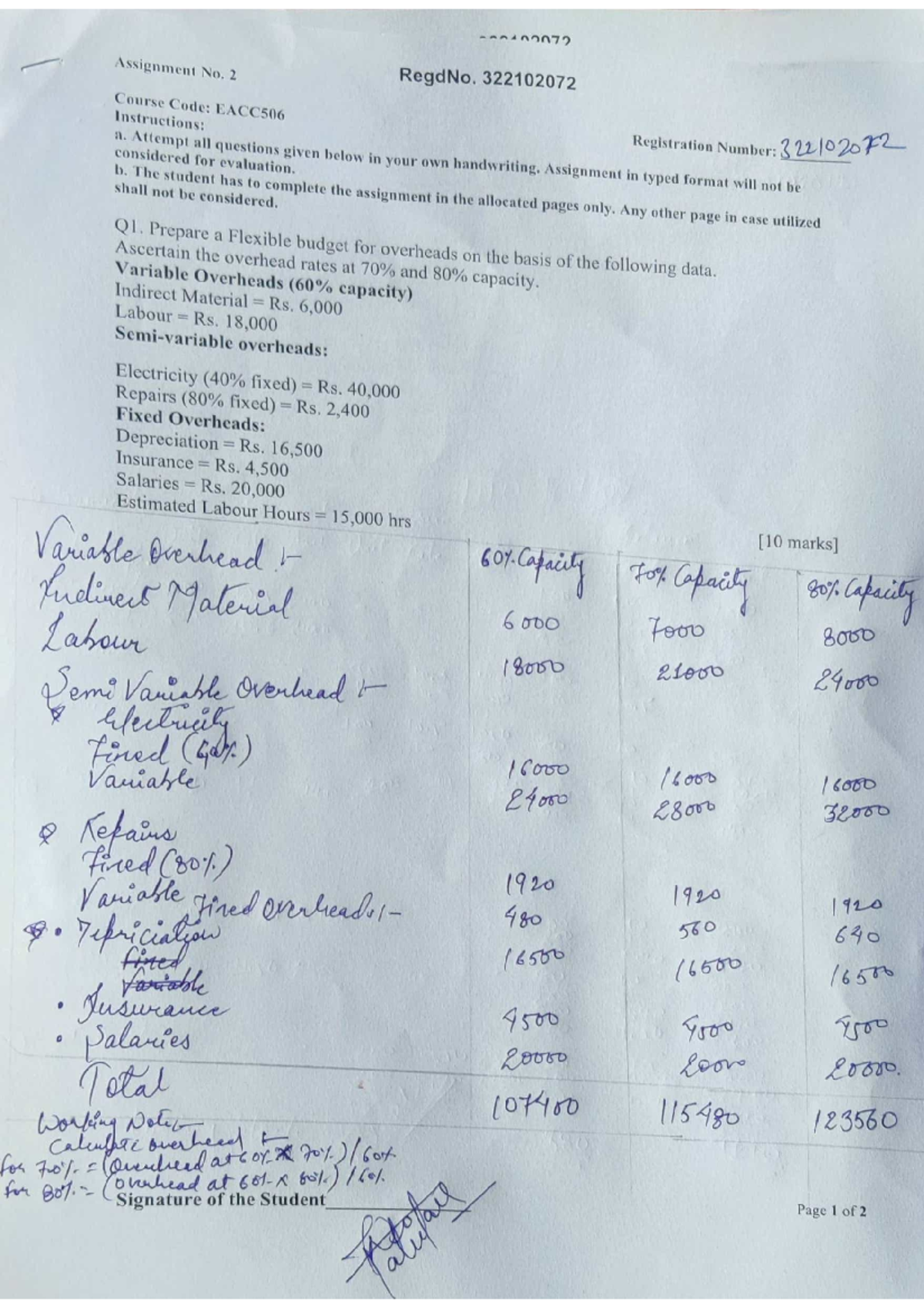 Accounts assignment 2 (2) - Copy - Personal Finance - Studocu