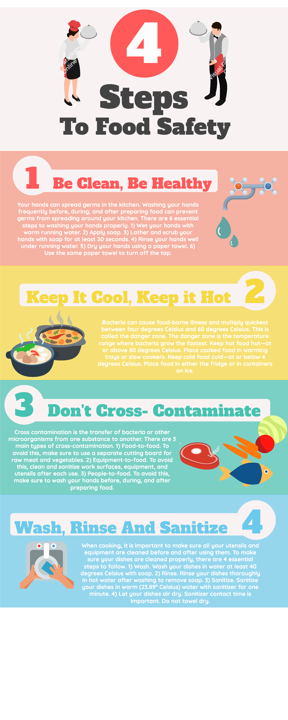 Poster hiiiiiifyuoupuihog - To Food Safety Steps 4 1 Be Clean, Be ...