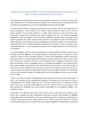 C200 Task 1 - C200 Task 1 - Personal Leadership Evaluation Personal ...