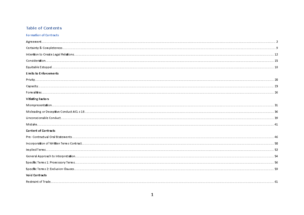Exam 8 June 2019, answers - Table of Contents - Studocu