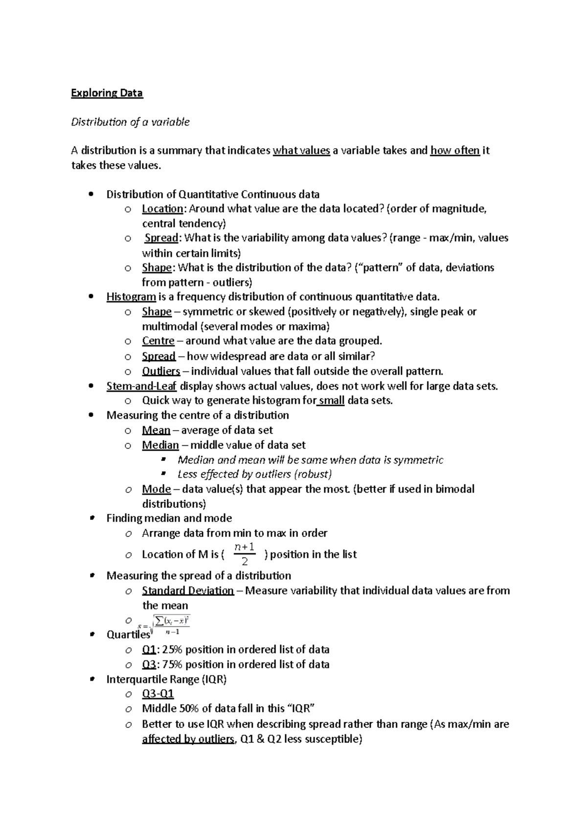 Exploring Data Lecture Notes 5 8 Exploring Data Distribution Of A exploring-data-lecture-notes-5-8-exploring-data-distribution-of-a