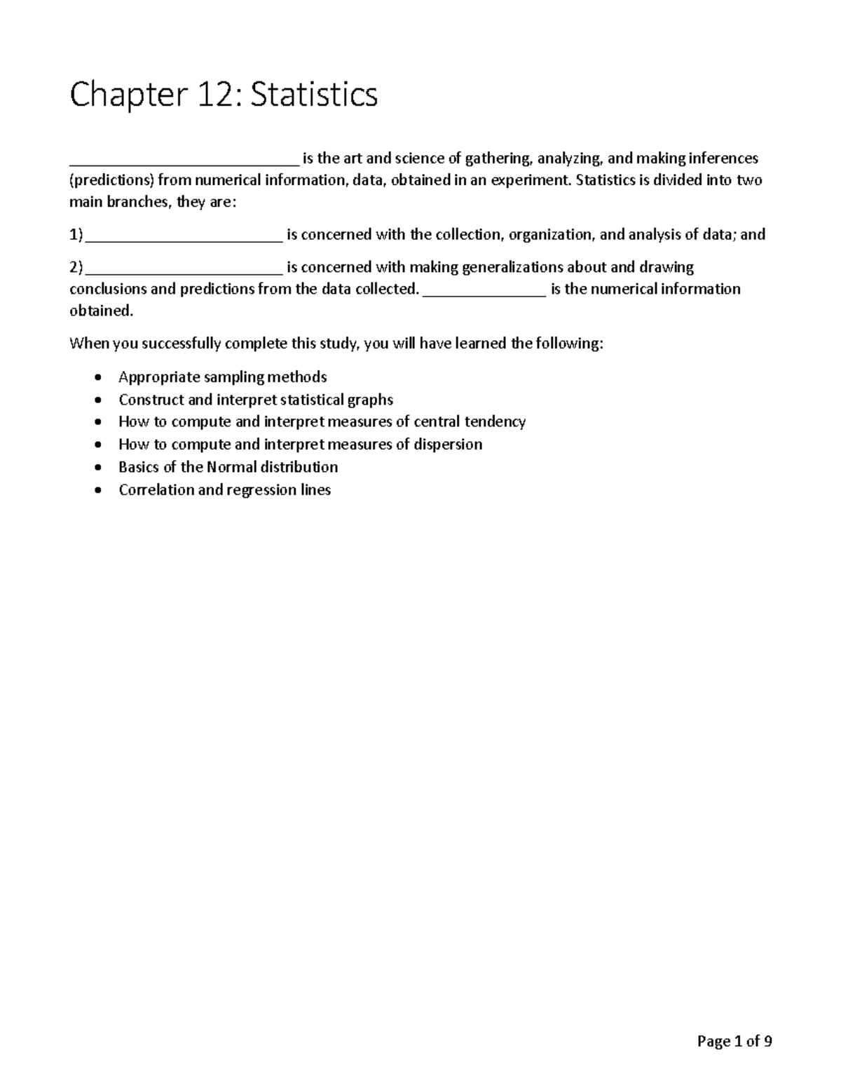 12.1 Sampling, Frequency Distributions, and Graphs - Chapter 12 ...