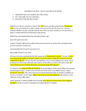 NURS 120 - WCU - Med Surge 1 - Studocu