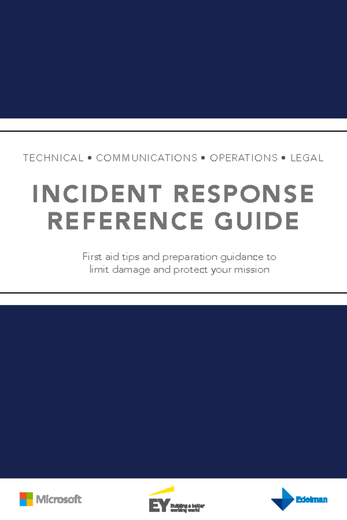 EN US Cntnt emergency doc digital - INCIDENT RESPONSE REFERENCE GUIDE ...