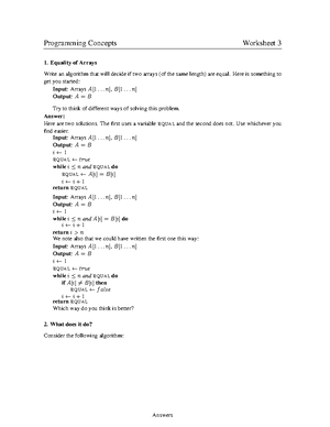 Homework 5-ans - Worksheet and answers for revision - Programming ...