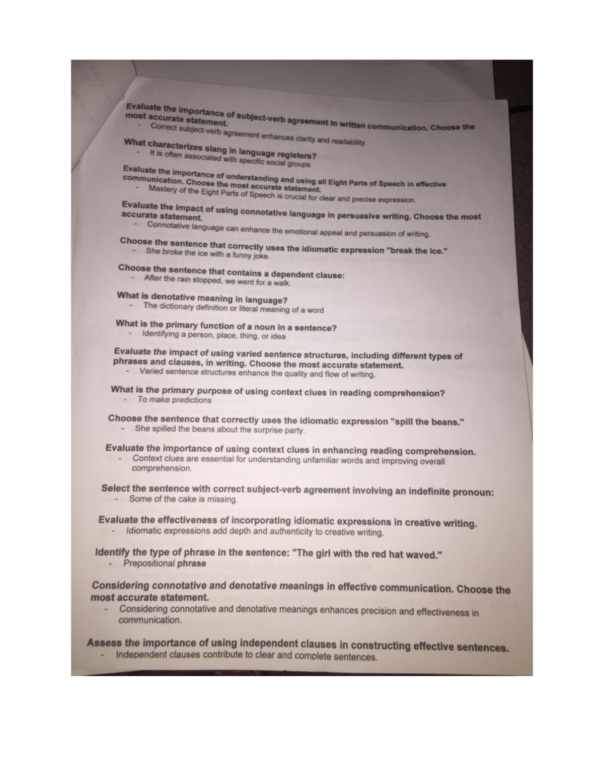 Doc2 - Summary Understanding the self - most Evaluate the importance of ...