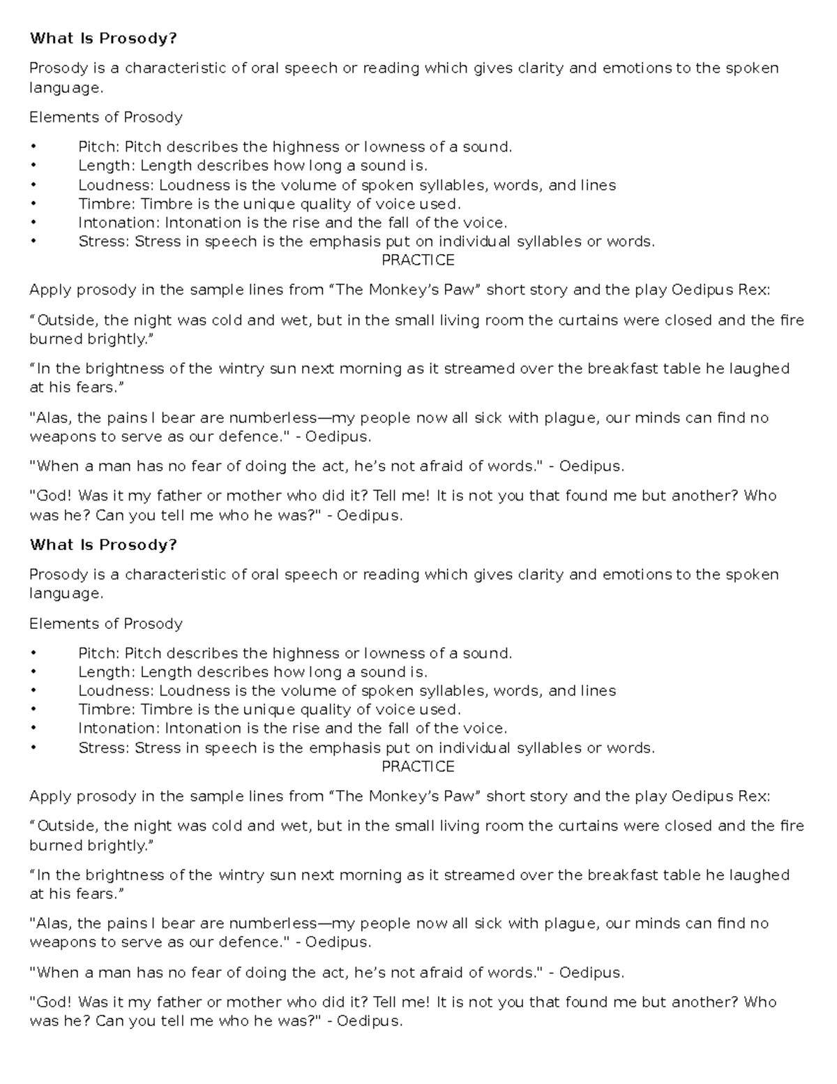 What Is Prosody - What Is Prosody? Prosody is a characteristic of oral ...