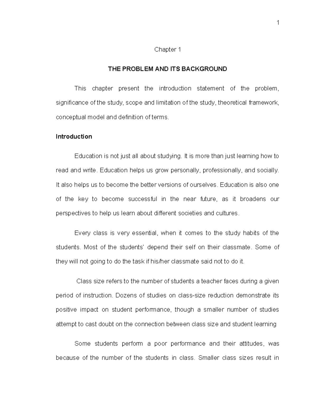 Chapter 1 4 Group 7 - Research - Chapter 1 THE PROBLEM AND ITS ...