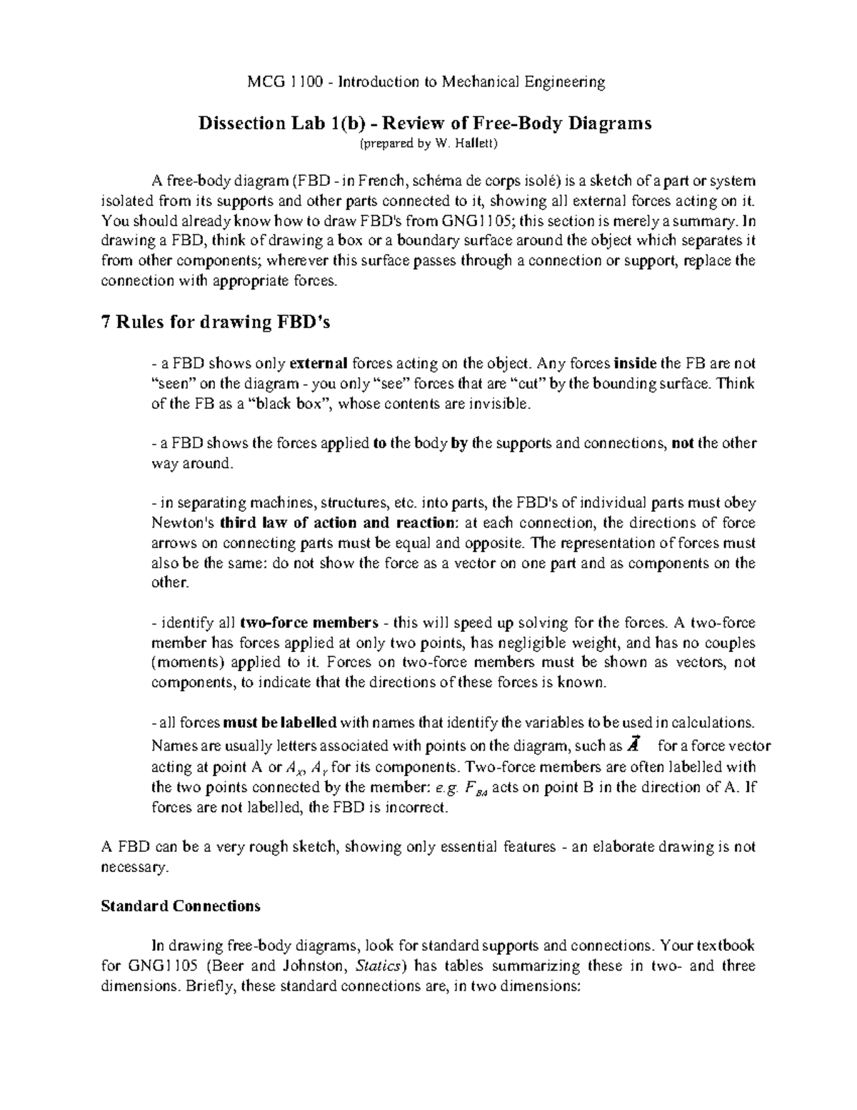 1100 diss lab 1b - Dissection Lab - MCG 1100 - Introduction to ...