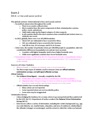 Chapter one - very detailed notes - Chapter one: thinking about social ...