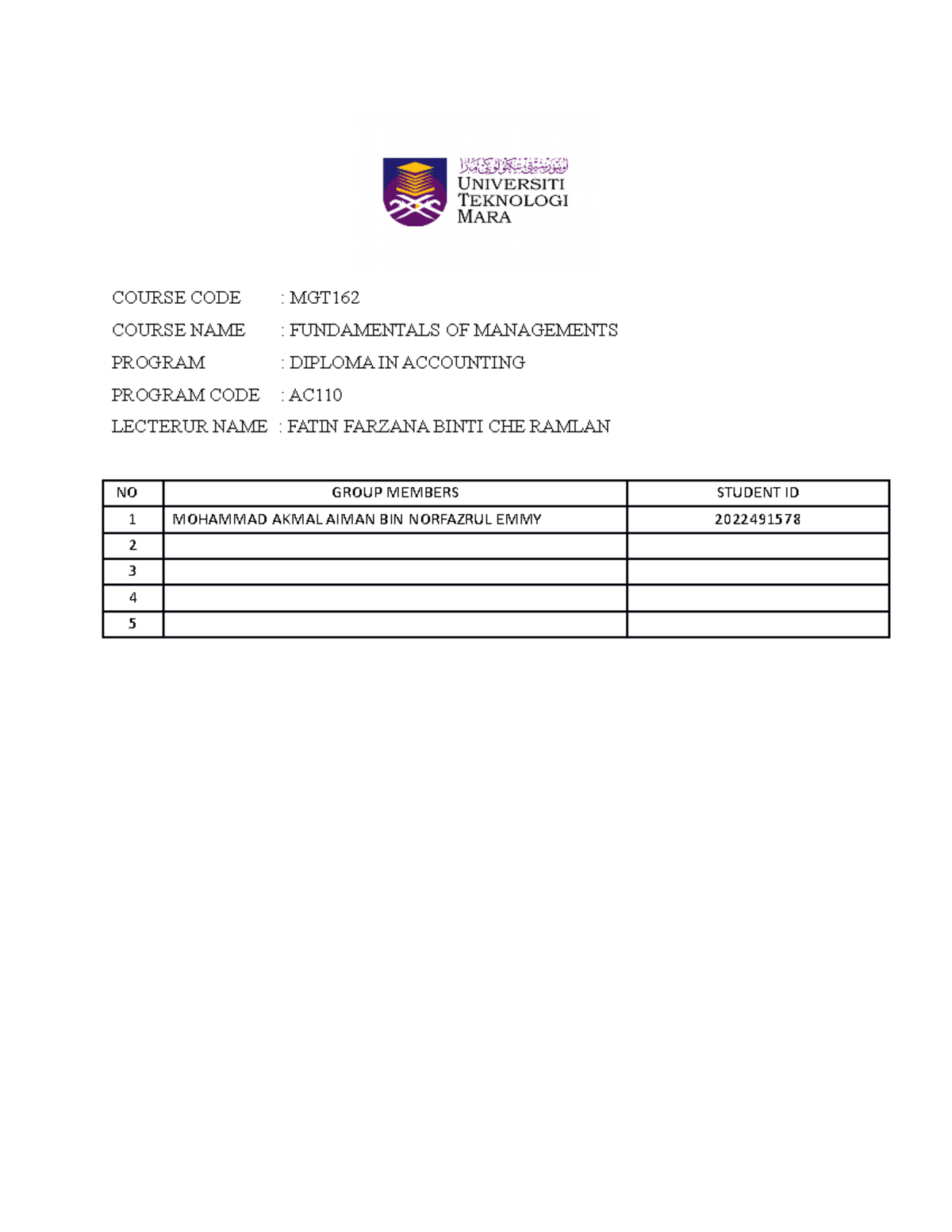 MGT Group - hhdiuwhifheiaorvbeaivjwkvdv/vp'w[mmwkmfl]w;m'l, ] - COURSE ...
