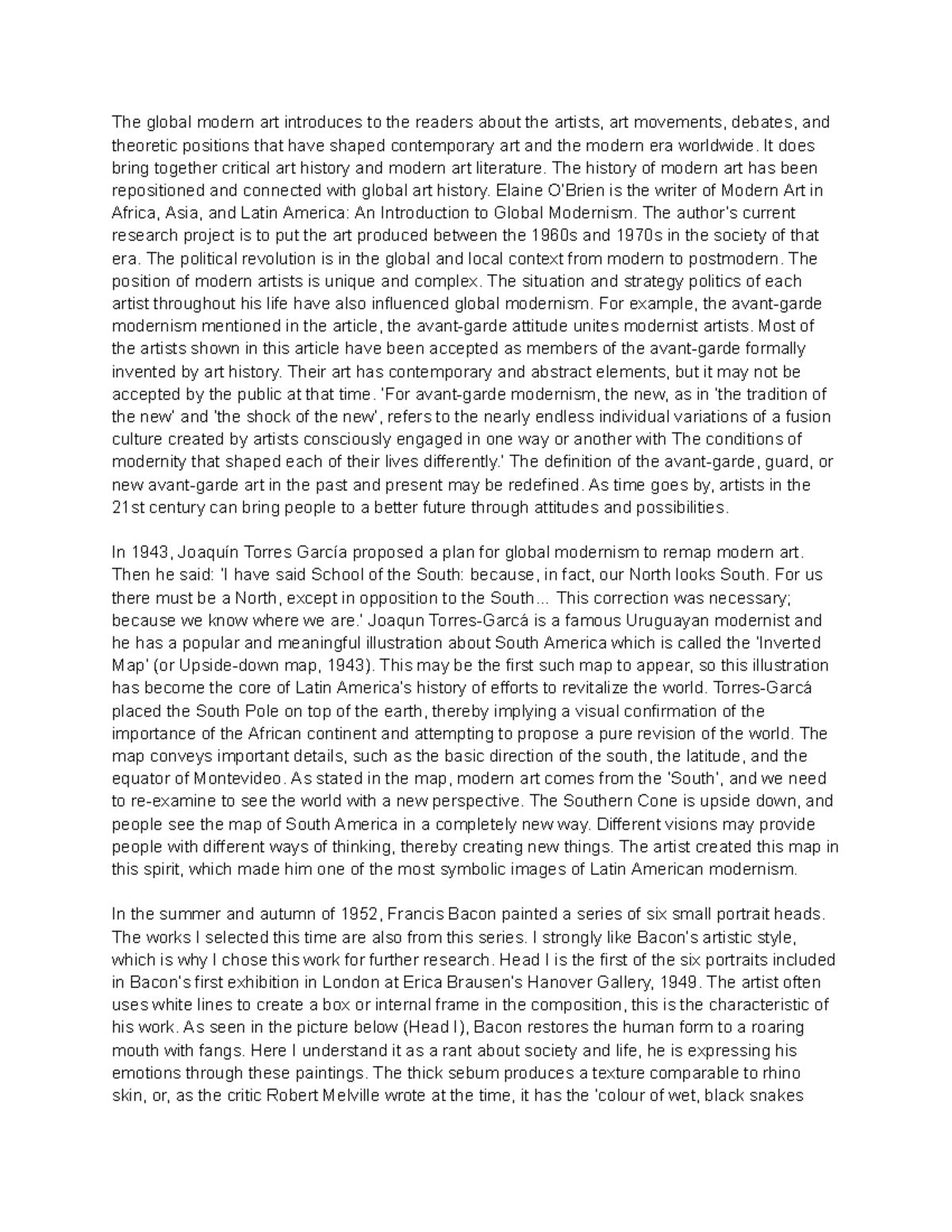 Critical Art History and Modern Art Literature General Overview - The ...