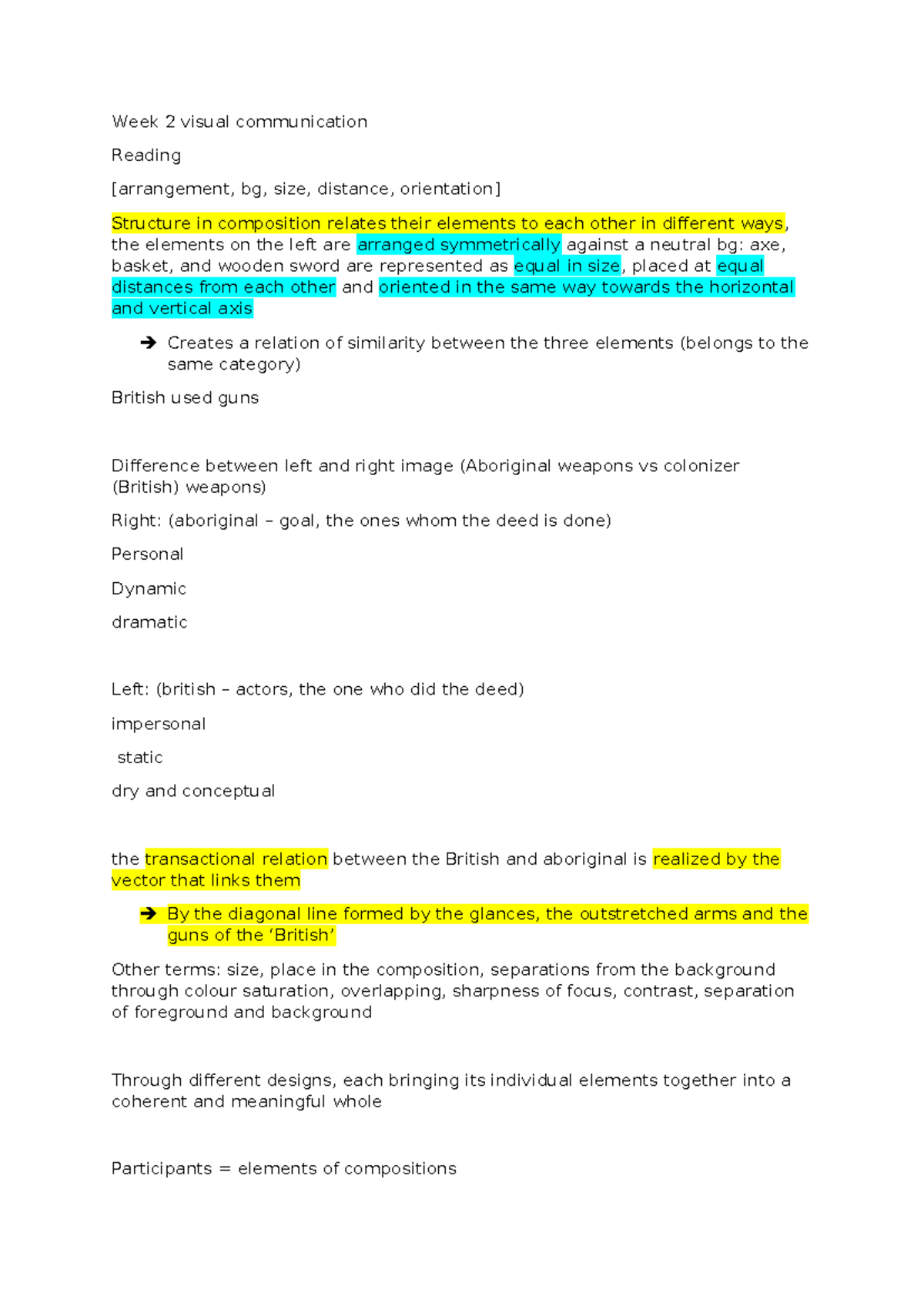 Week 2 visual communication - Week 2 visual communication Reading ...