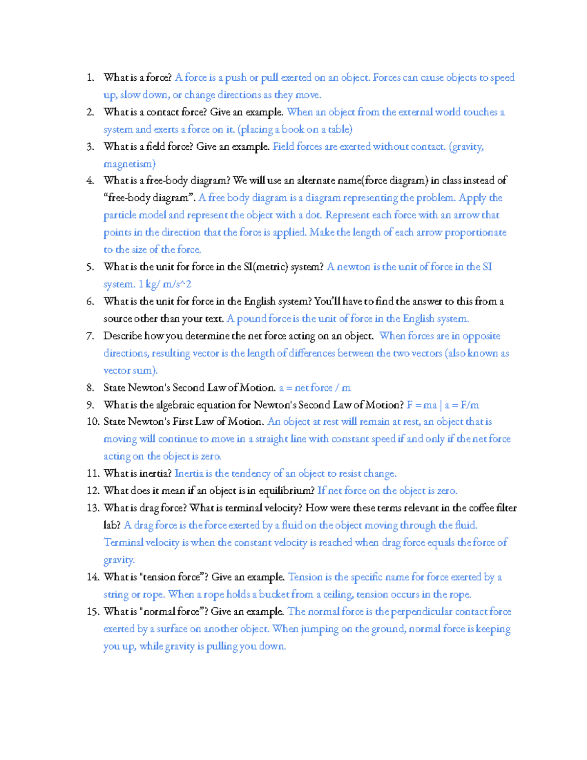 Chapter 4 Forces - Studocu