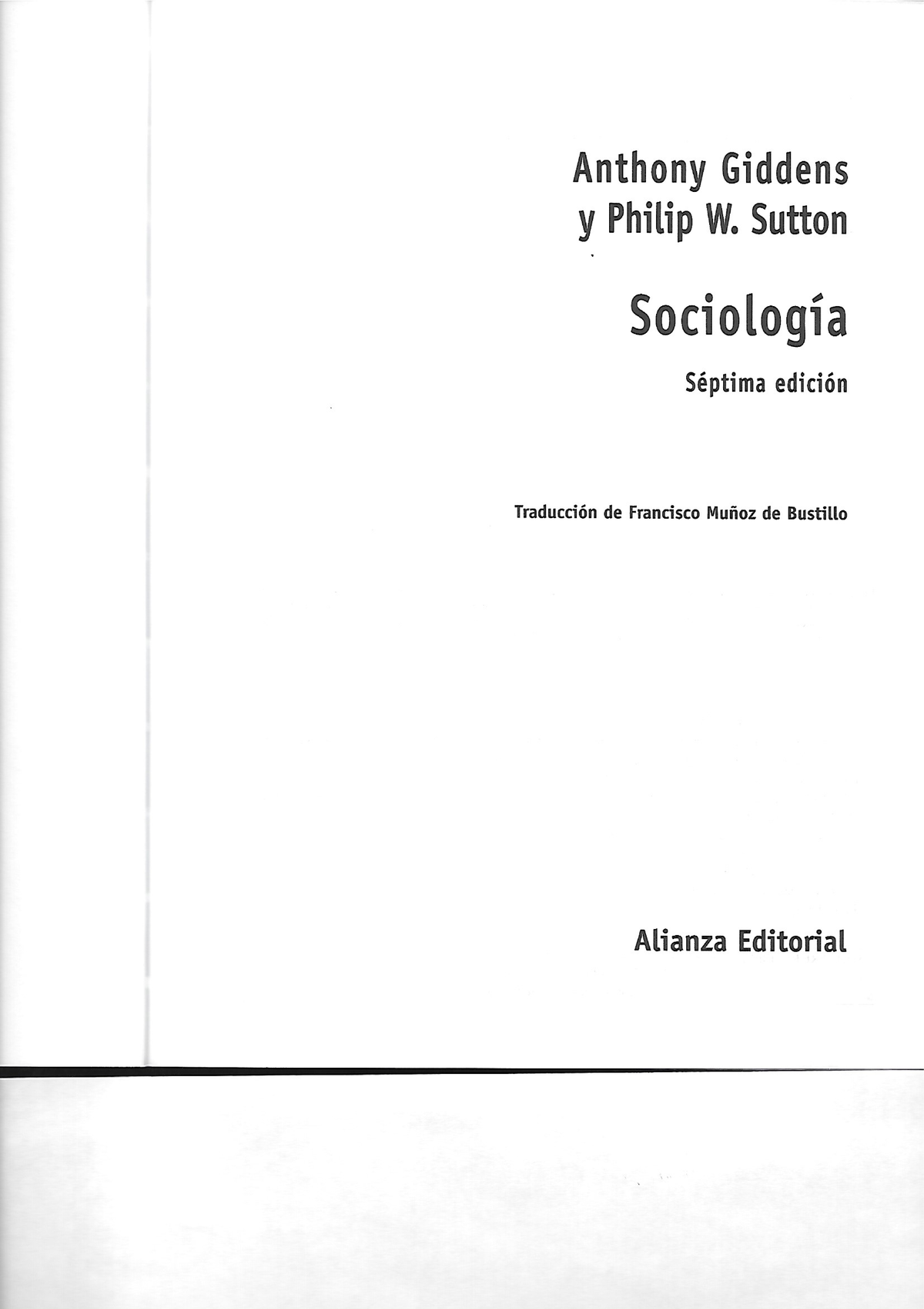Giddens Sutton Sociología - Anthony Giddens y Philip W. Sutton Sociologia de Francisco de ...