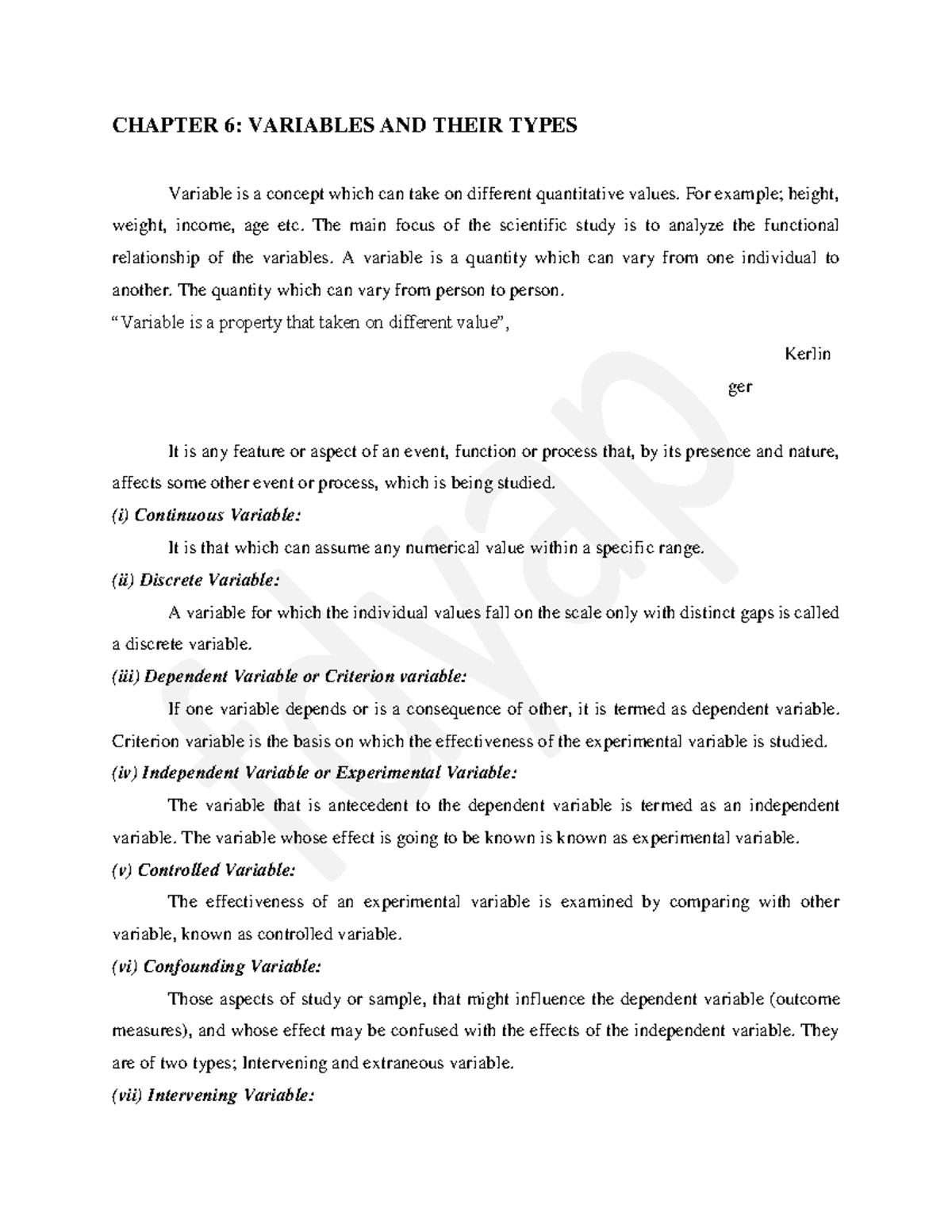 Chapter 6 - Variables and their Types (Accounting Research Methods ...