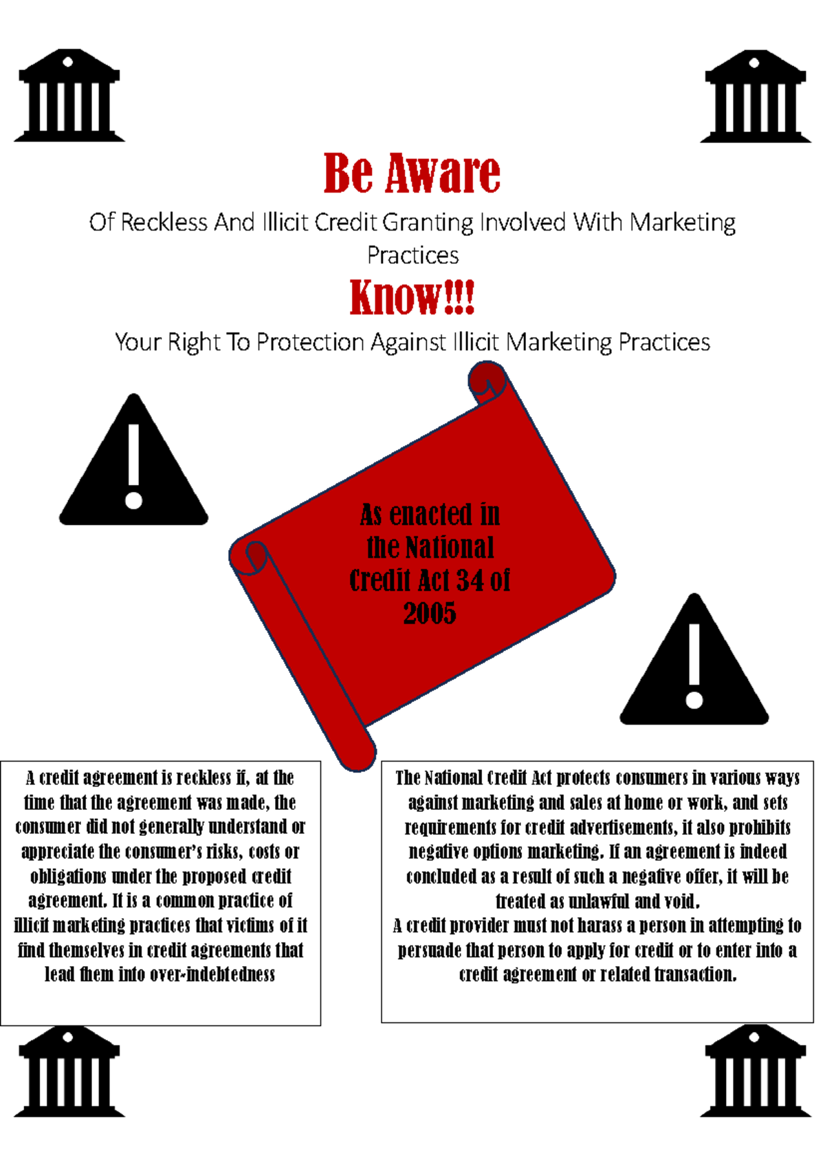 LCPC print - Practice material - Be Aware Of Reckless And Illicit ...