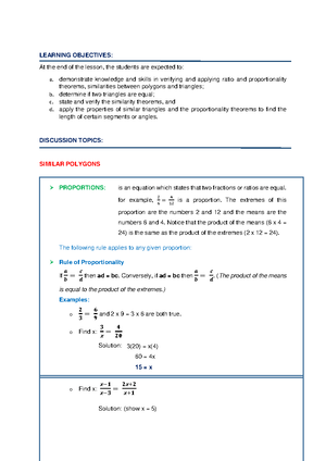 Plane Geometry: Triangles (Study Materials and Evaluation Activities ...