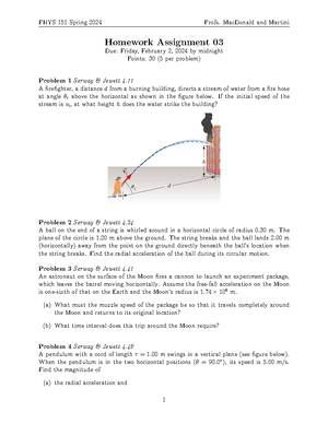 Physics 151 Chapter 01 2023 - Physics 151 Chapters 1 and 3 Physics and Measurement, Vectors Vahé ...