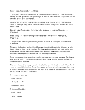Trigonometry-4 - Notes - Basic Trigonometric Equations: - Solve ...