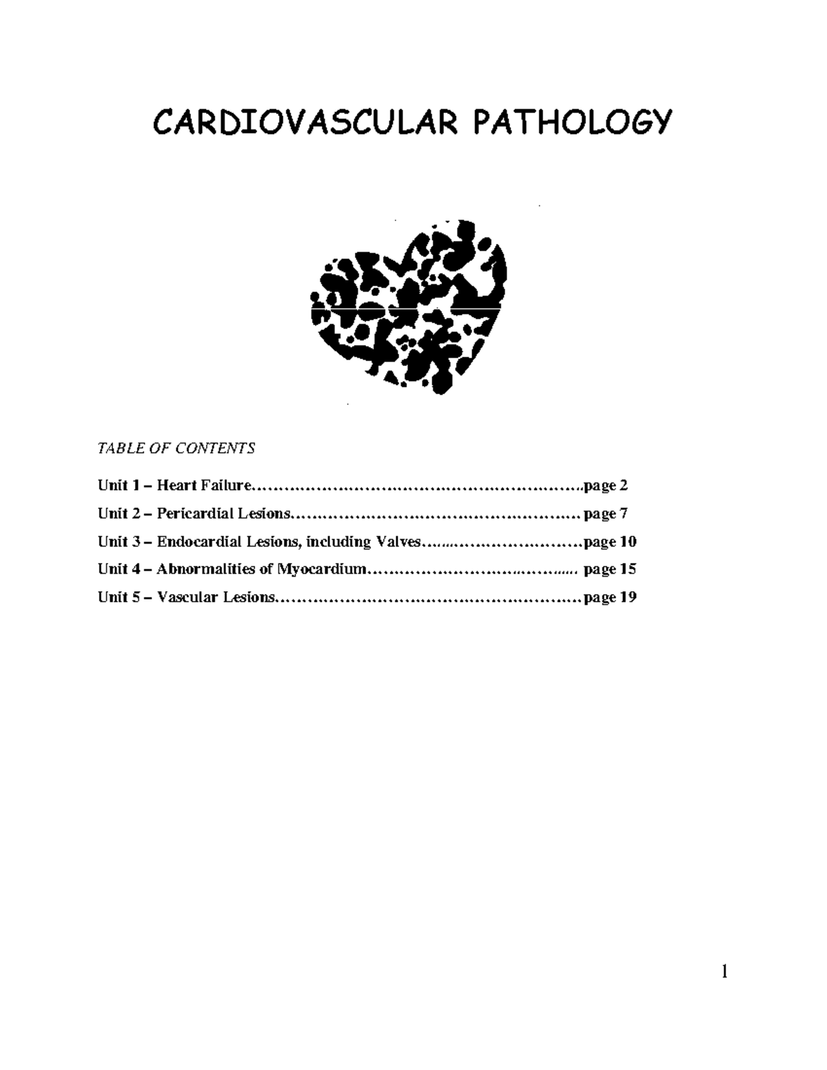 Cardiovascular notes - Veterinary pathology - CARDIOVASCULAR PATHOLOGY ...