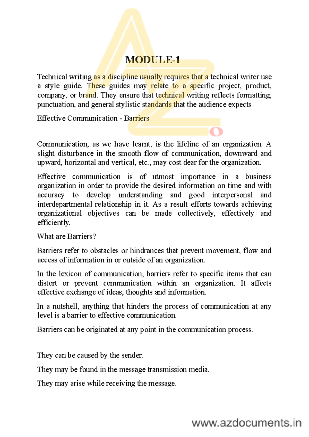 Technical English - I - MODULE- Technical writing as a discipline ...