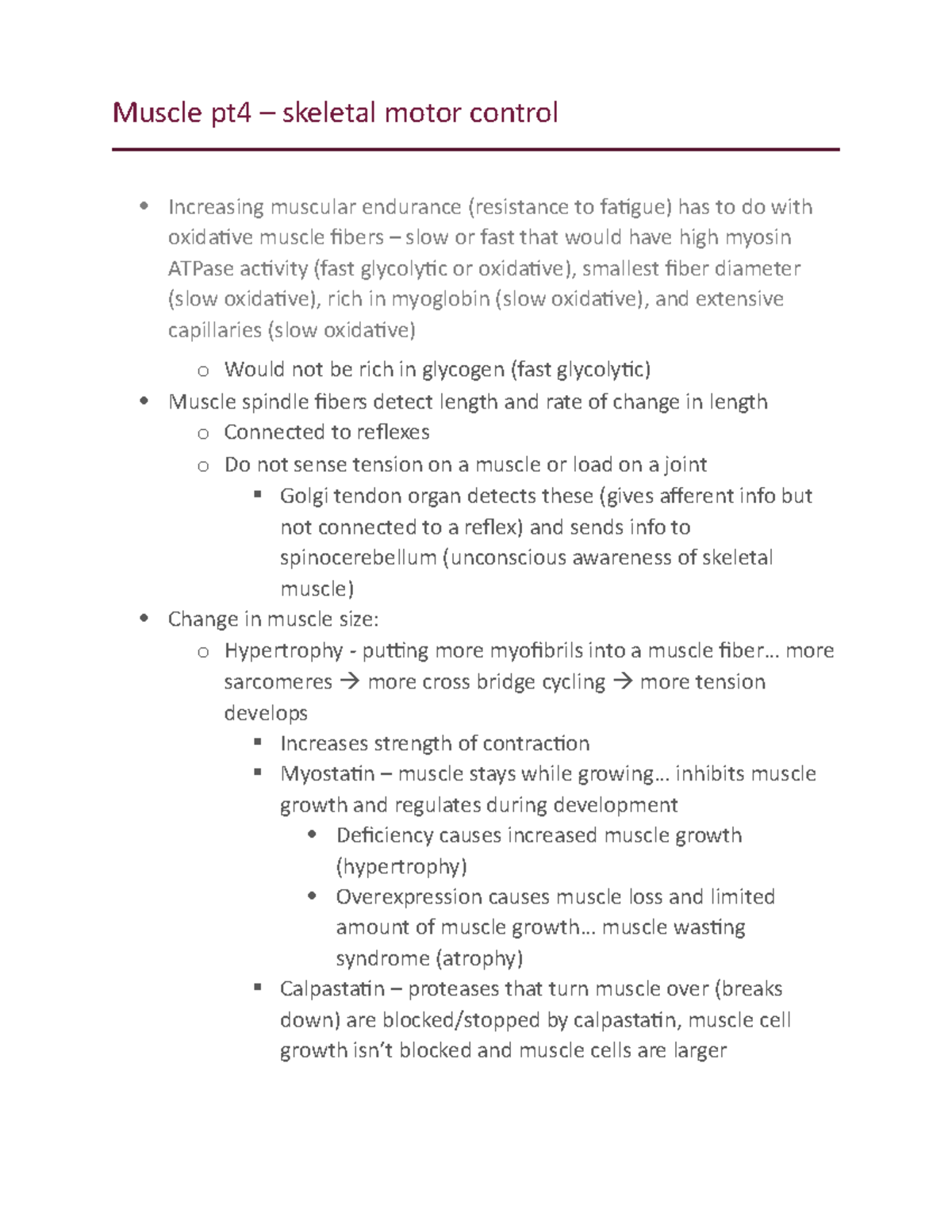 Muscle pt4 skeletal control - Muscle pt4 – skeletal motor control ...