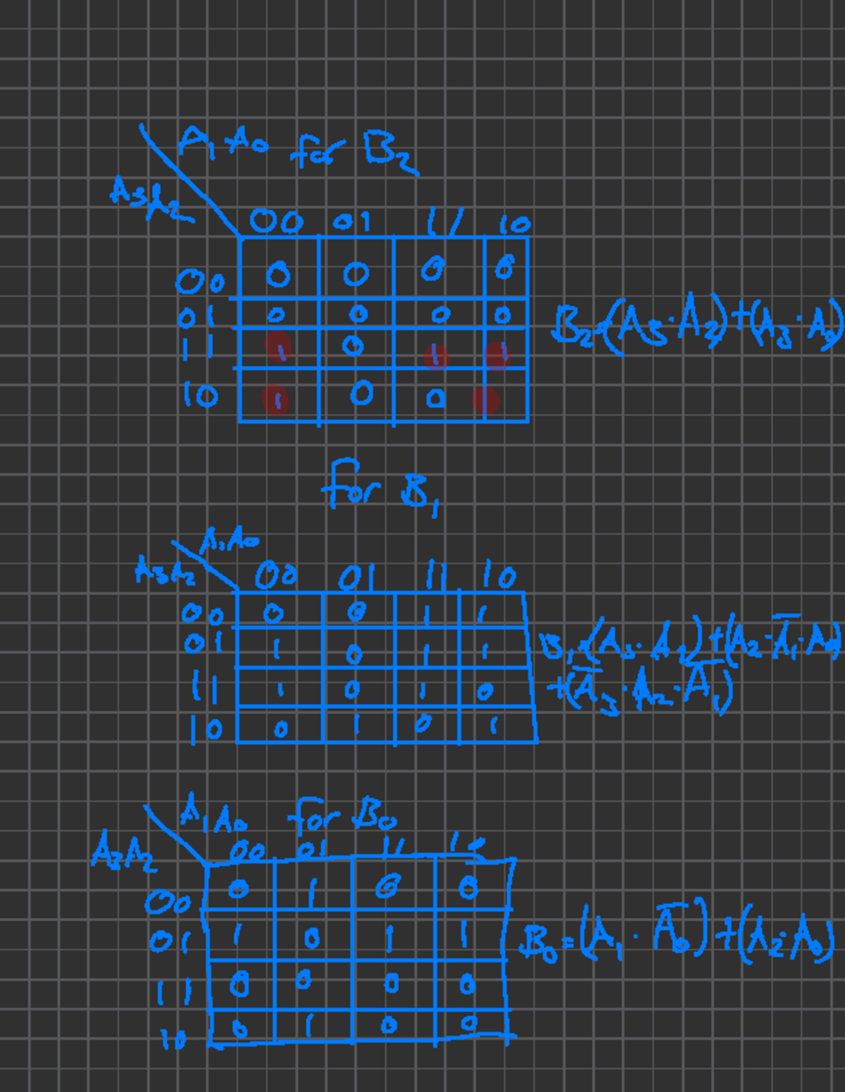 Kmap practice from textbook - CP220 - Asto for Be 10 000 00 0 % % ↑ B2 ...