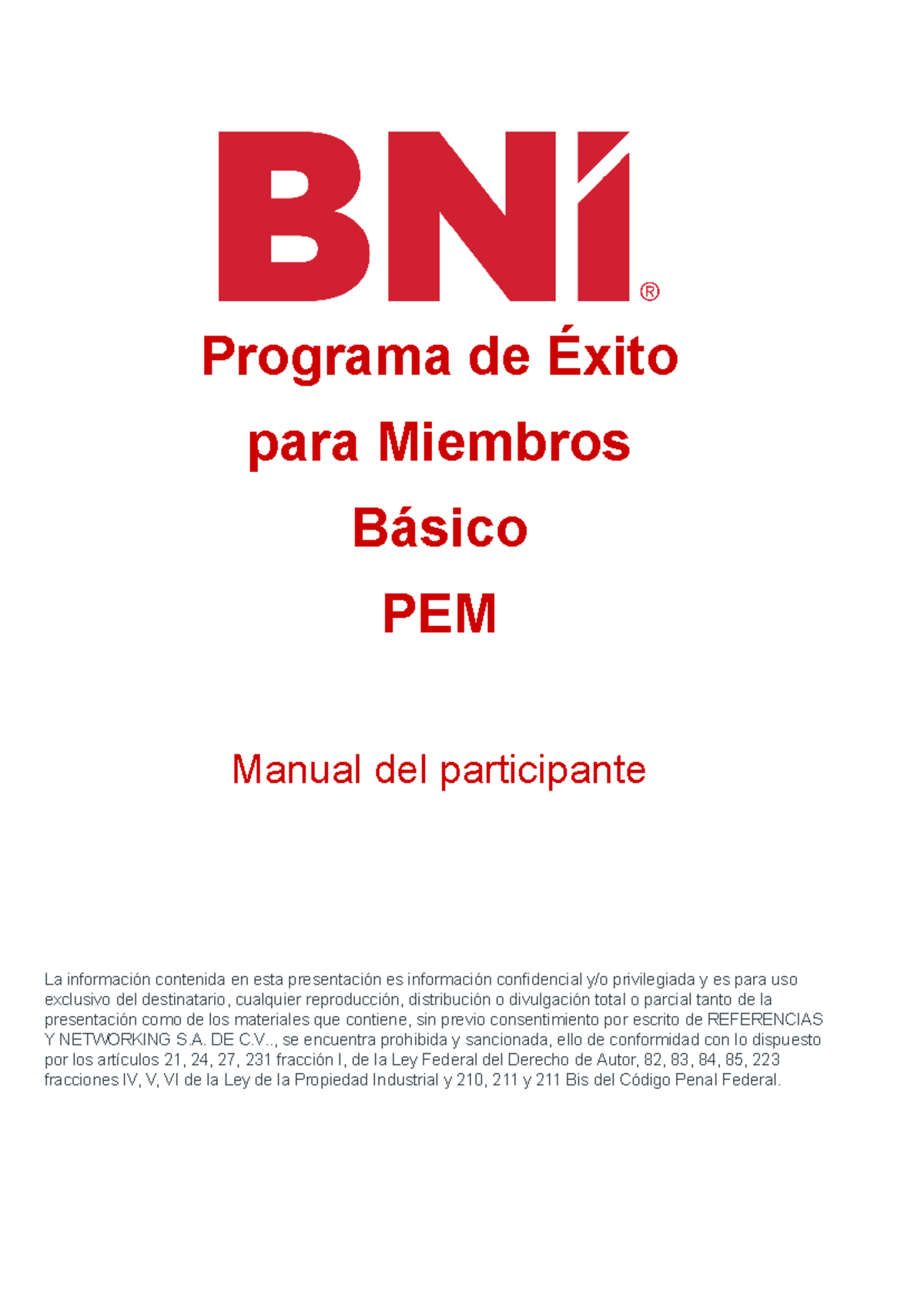 2024 Manual del participante Pem Básico - Programa de Éxito para ...