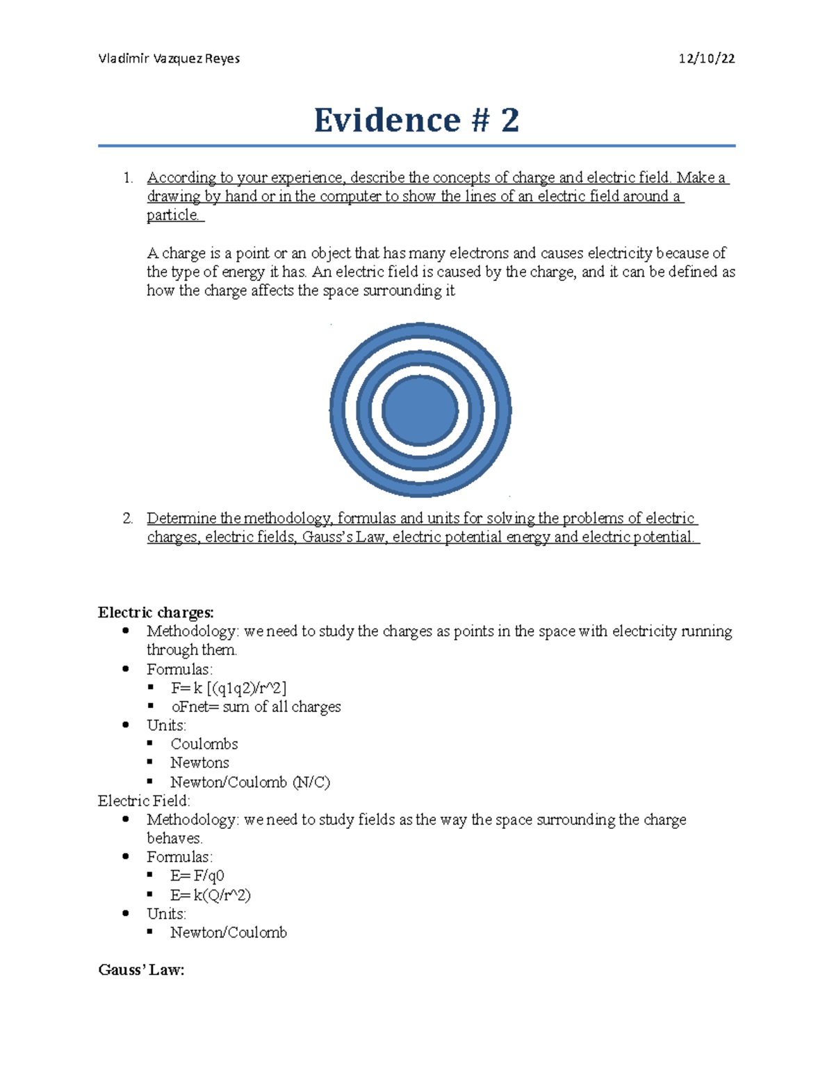 Evidence 2 Matter and energy - Evidence # 2 According to your ...