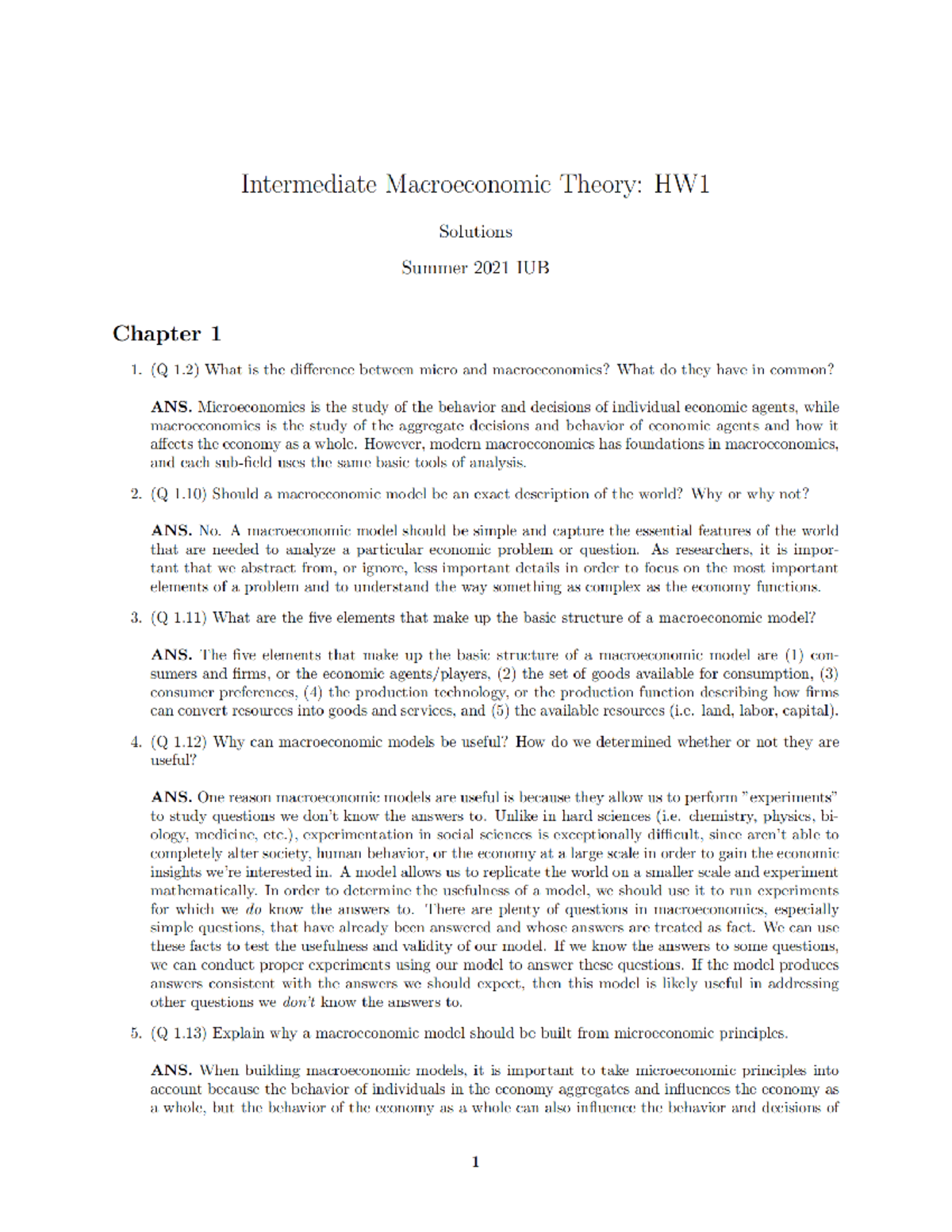 Homework 1 Solutions - ACCT2011 - Studocu