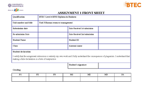 Nguyen Ngoc Mai Trinh - mmmm - ASSIGNMENT 2 FRONT SHEET Qualification ...