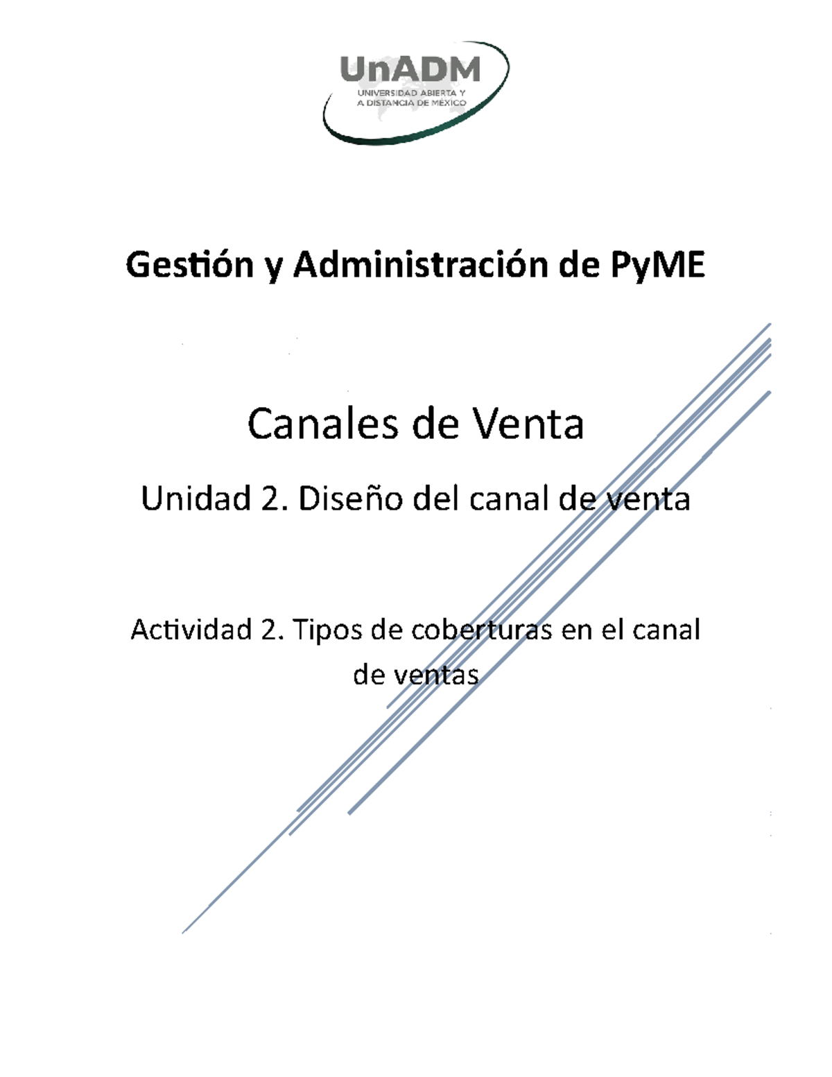 GCAV U3 A2 MAPA - Canales de venta actividad 2 de la unidad 3 - Gestión ...