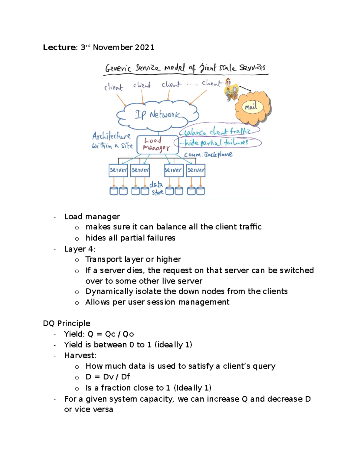 Scribe Duty 3 Nov - Scride duty notes - Lecture : 3rd November 2021 ...