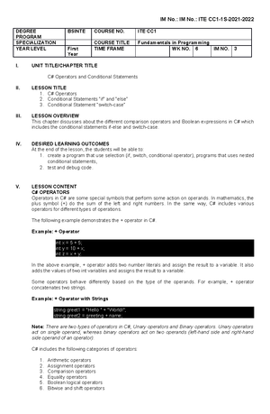 Eng Dwng Week 5-6 - week 5-6 - DEGREE PROGRAM BSME COURSE NO. Drawing 1 SPECIALIZATION ...