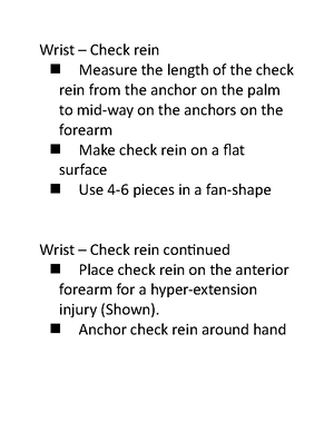 Wrist and Hand - 01 - Wrist and Hand Summary of wrist and hand What is ...