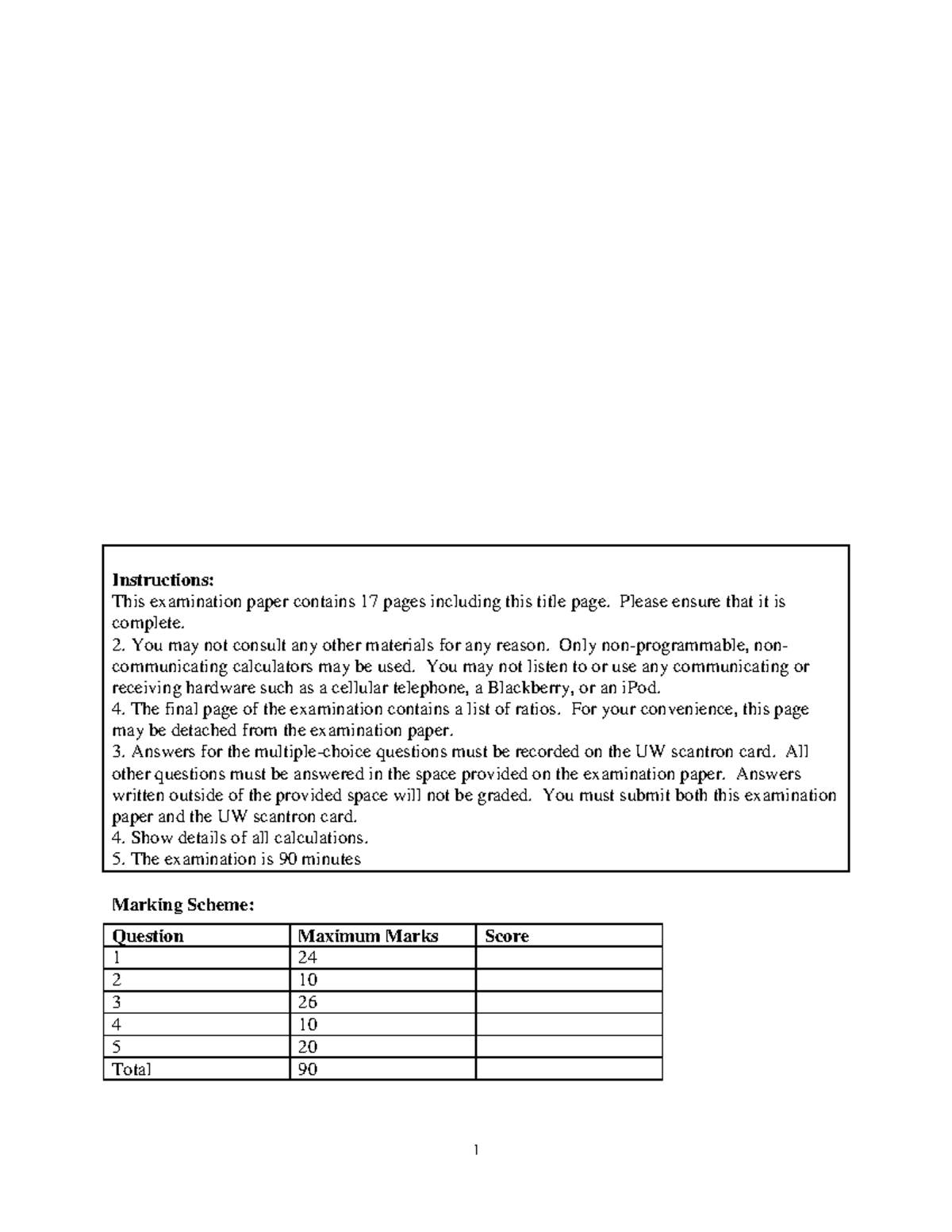 Midterm Final 2014, questions - Instructions: This examination paper ...