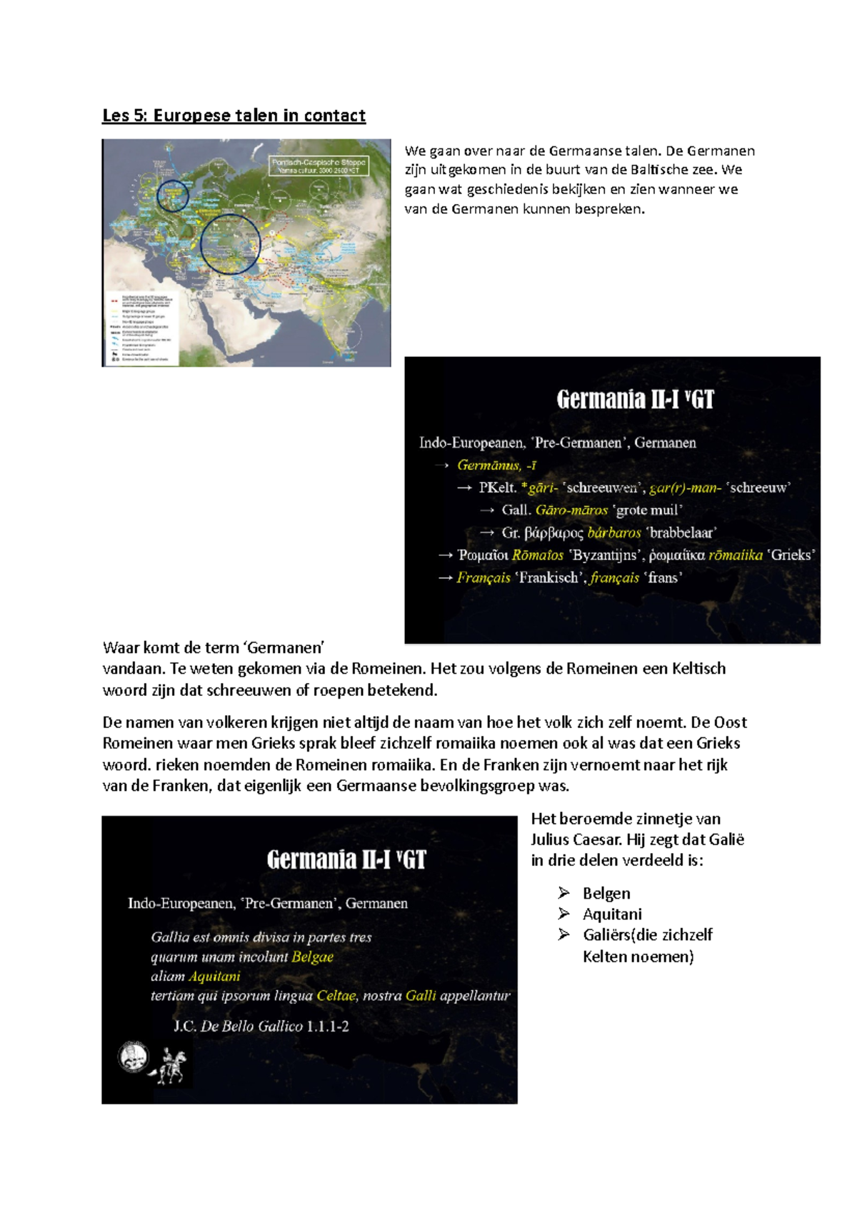 Les 5 Europese talen in contact - Les 5: Europese talen in contact We ...