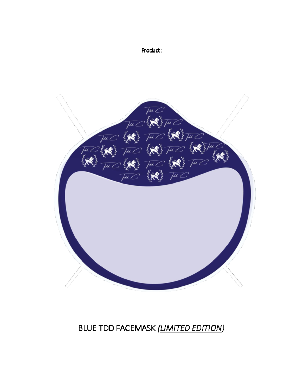 FACE MASK- Advert - Product: BLUE TDD FACEMASK (LIMITED EDITION) GREEN ...
