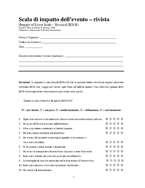 Interpretazione TEST Roberts 2 - INTERPRETAZIONE TEST ROBERTS- è ...