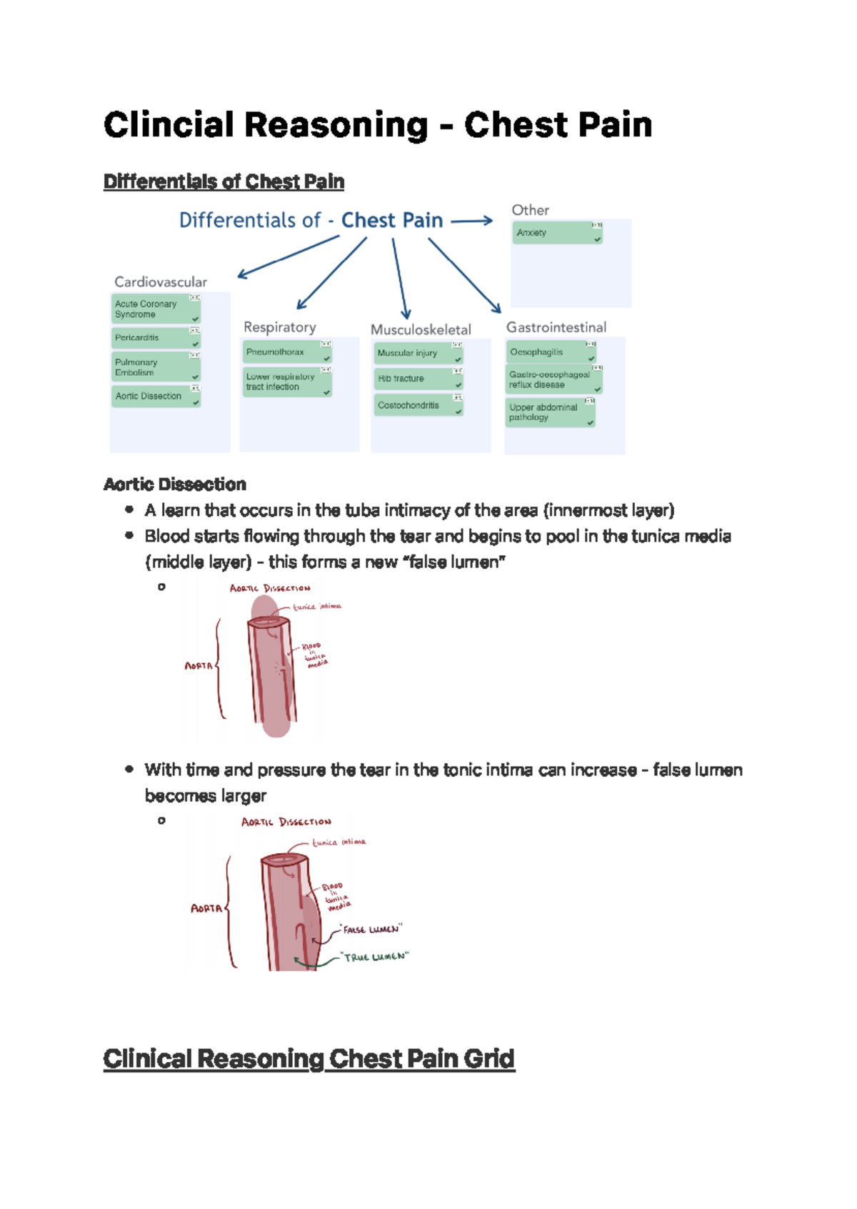 Clincial Reasoning Chest Pain - C l i n c i a l Re a s o n i n g - C h ...
