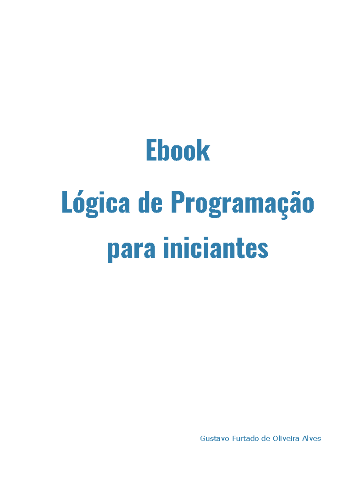 Ebook logica de programacao para iniciantes - Ebook Lógica de ...